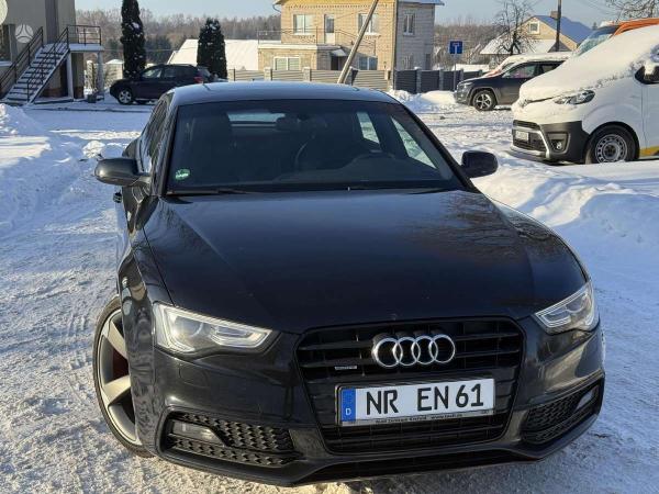 Black Audi A5 2014 in Raseiniai, with an engine capacity of 3.00 L and mileage of 274 thousand km for 10450 €, photo 3 on AUTOMOTO.COM.LV