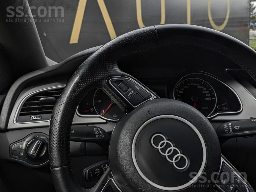 Black Audi A5 2014 in Tukums, with an engine capacity of 2.00 L and mileage of 242 thousand km for 10700 €, photo 12 on AUTOMOTO.COM.LV