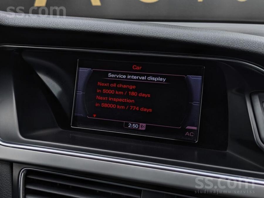 Black Audi A5 2014 in Tukums, with an engine capacity of 2.00 L and mileage of 242 thousand km for 10700 €, photo 15 on AUTOMOTO.COM.LV