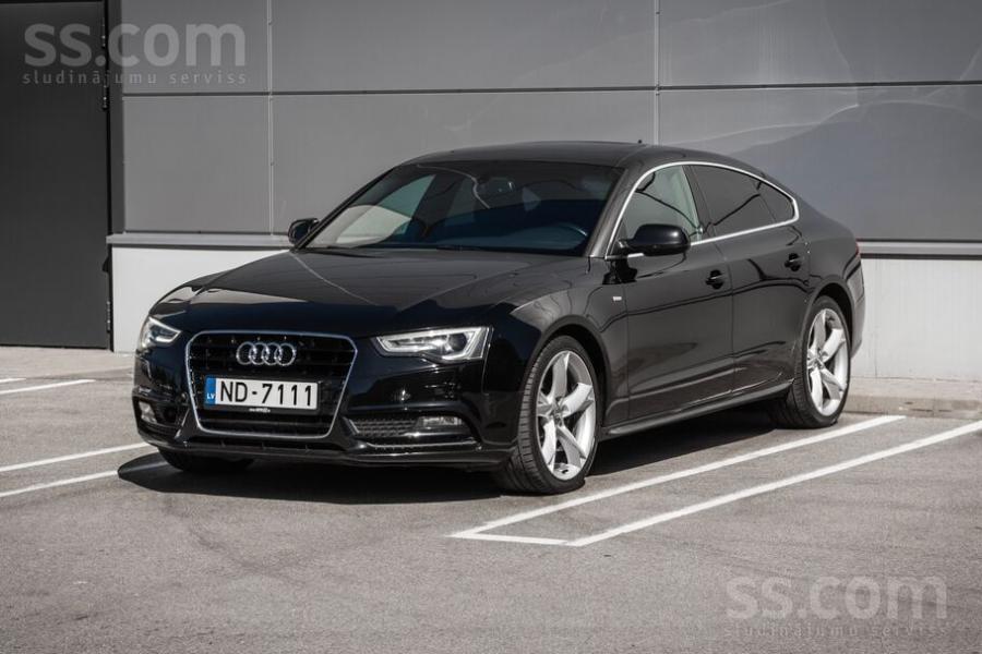 Black Audi A5 2014 in Riga, with an engine capacity of 3.00 L and mileage of 0 thousand km for 11990 €, photo 1 on AUTOMOTO.COM.LV