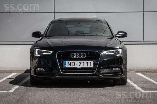 Black Audi A5 2014 in Riga, with an engine capacity of 3.00 L and mileage of 0 thousand km for 11990 €, photo 2 on AUTOMOTO.COM.LV