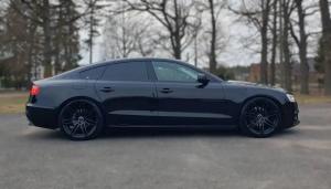 Black Audi A5 2016 in Jelgava, with an engine capacity of 1.80 L and mileage of 254 thousand km for 12650 €, photo 3 on AUTOMOTO.COM.LV