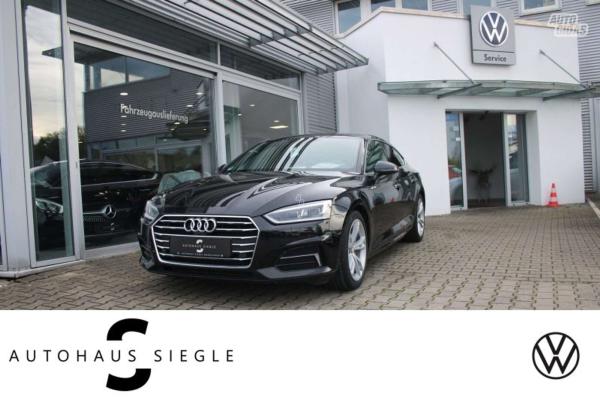 Black Audi A5 2018 in Kaunas, with an engine capacity of 2.00 L and mileage of 94 thousand km for 29538 €, photo 1 on AUTOMOTO.COM.LV