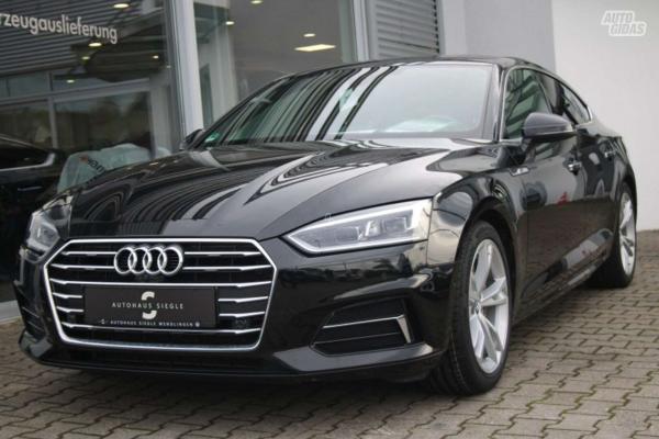 Black Audi A5 2018 in Kaunas, with an engine capacity of 2.00 L and mileage of 94 thousand km for 29538 €, photo 2 on AUTOMOTO.COM.LV