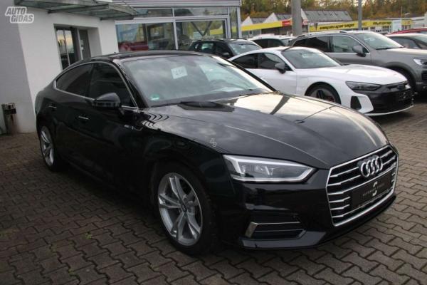 Black Audi A5 2018 in Kaunas, with an engine capacity of 2.00 L and mileage of 94 thousand km for 29538 €, photo 7 on AUTOMOTO.COM.LV