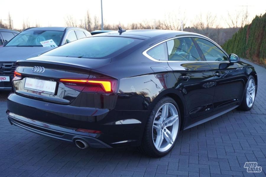 Melns Audi A5 2019 Kauņa, ar dzinēja tilpumu 2.00 L un nobraukumu 68 tūkst. km par 32649 €, foto 5 vietnē AUTOMOTO.COM.LV