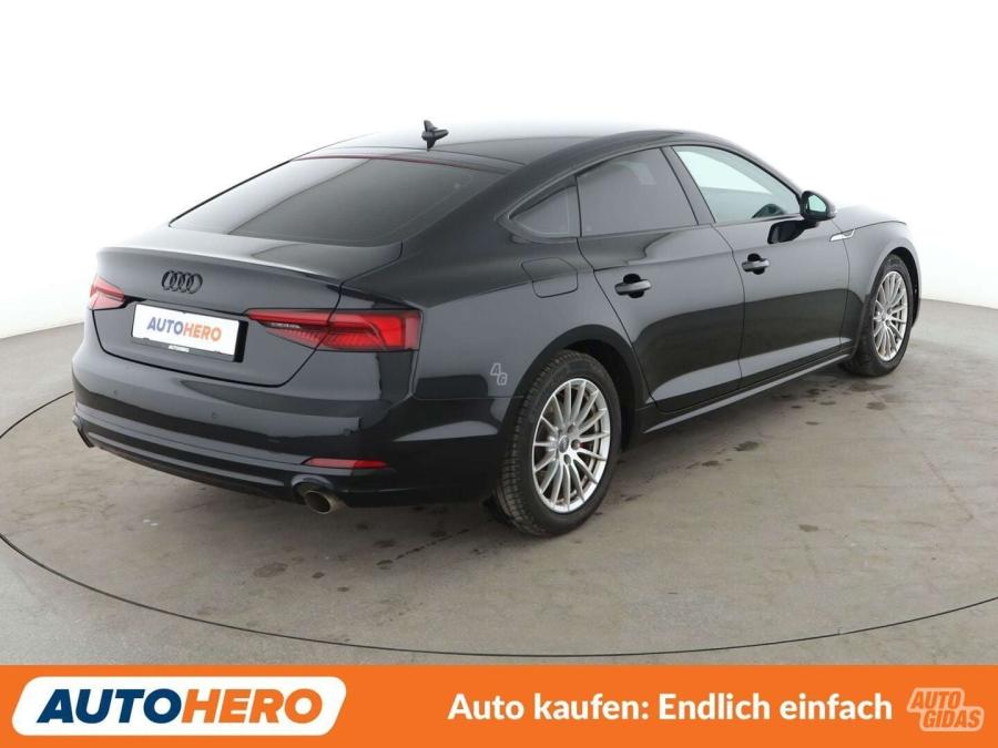 Melns Audi A5 2019 Kauņa, ar dzinēja tilpumu 2.00 L un nobraukumu 96 tūkst. km par 27406 €, foto 6 vietnē AUTOMOTO.COM.LV