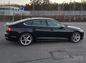 Melns Audi A5 2019 Rīga, ar dzinēja tilpumu 2.00 L un nobraukumu 240 tūkst. km par 16400 €, foto  vietnē AUTOMOTO.COM.LV