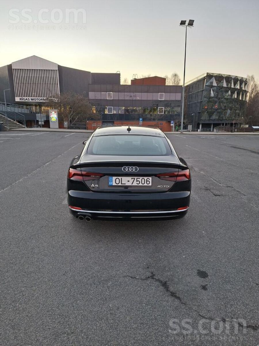 Melns Audi A5 2019 Rīga, ar dzinēja tilpumu 2.00 L un nobraukumu 240 tūkst. km par 16400 €, foto 4 vietnē AUTOMOTO.COM.LV