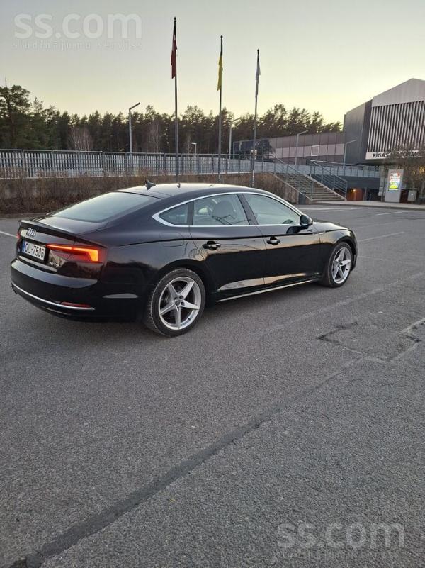 Black Audi A5 2019 in Riga, with an engine capacity of 2.00 L and mileage of 240 thousand km for 16400 €, photo 5 on AUTOMOTO.COM.LV