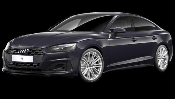 Black Audi A5 2022 in Marupe, with an engine capacity of 2.00 L and mileage of 102 thousand km for 31900 €, photo 1 on AUTOMOTO.COM.LV