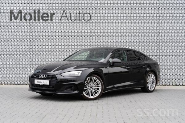 Black Audi A5 2022 in Riga, with an engine capacity of 2.00 L and mileage of 102 thousand km for 31800 €, photo 1 on AUTOMOTO.COM.LV