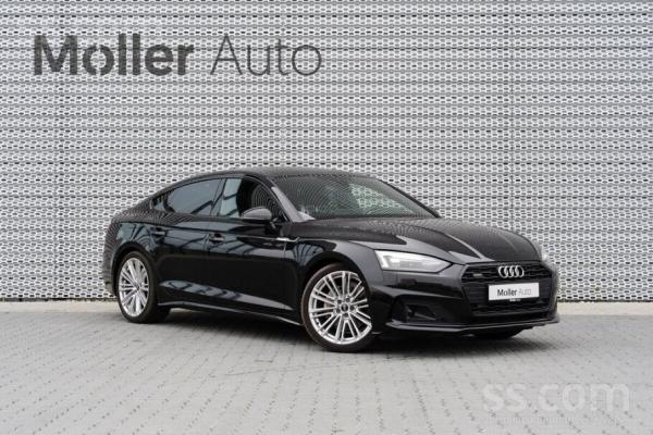 Black Audi A5 2022 in Riga, with an engine capacity of 2.00 L and mileage of 102 thousand km for 31800 €, photo 3 on AUTOMOTO.COM.LV