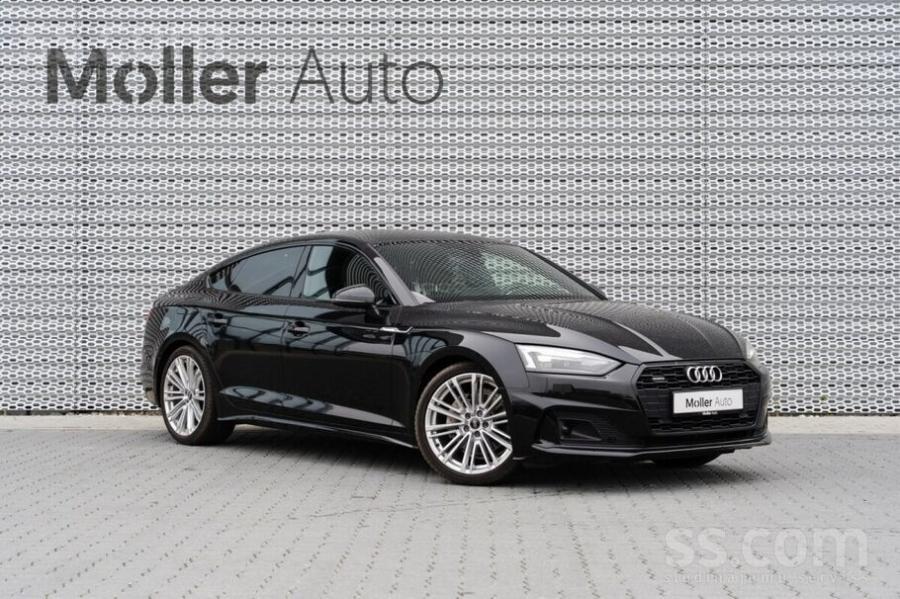 Black Audi A5 2022 in Riga, with an engine capacity of 2.00 L and mileage of 102 thousand km for 31800 €, photo 3 on AUTOMOTO.COM.LV