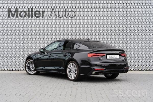 Black Audi A5 2022 in Riga, with an engine capacity of 2.00 L and mileage of 102 thousand km for 31800 €, photo 4 on AUTOMOTO.COM.LV