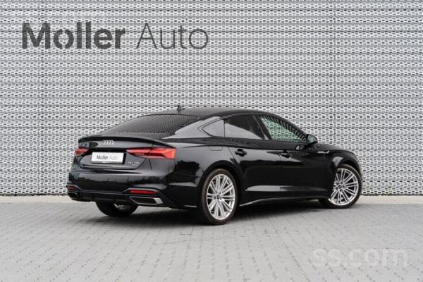 Black Audi A5 2022 in Riga, with an engine capacity of 2.00 L and mileage of 102 thousand km for 31800 €, photo 5 on AUTOMOTO.COM.LV
