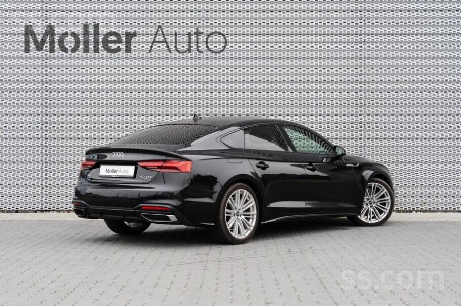 Black Audi A5 2022 in Riga, with an engine capacity of 2.00 L and mileage of 102 thousand km for 31800 €, photo 5 on AUTOMOTO.COM.LV