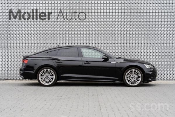 Black Audi A5 2022 in Riga, with an engine capacity of 2.00 L and mileage of 102 thousand km for 31800 €, photo 6 on AUTOMOTO.COM.LV