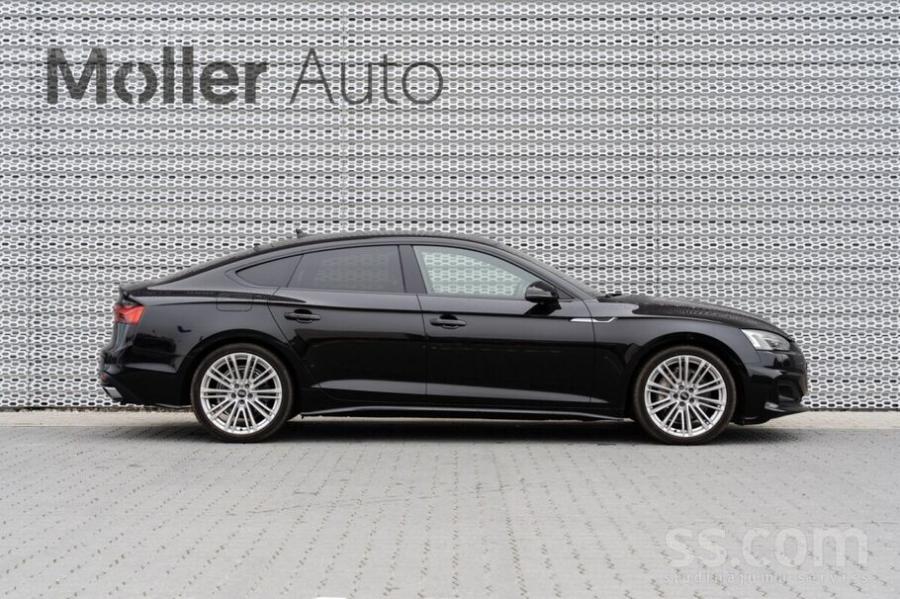 Black Audi A5 2022 in Riga, with an engine capacity of 2.00 L and mileage of 102 thousand km for 31800 €, photo 6 on AUTOMOTO.COM.LV