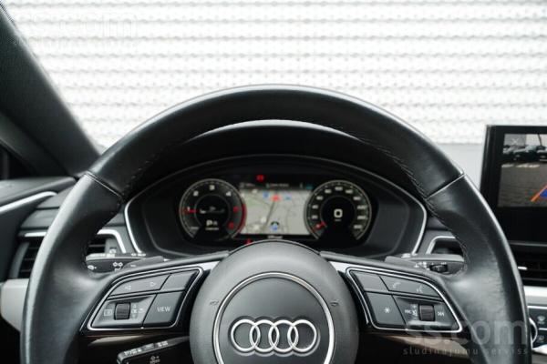 Black Audi A5 2022 in Riga, with an engine capacity of 2.00 L and mileage of 102 thousand km for 31800 €, photo 11 on AUTOMOTO.COM.LV