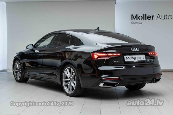 Melns Audi A5 2023 Tallina, ar dzinēja tilpumu 2.00 L un nobraukumu 46 tūkst. km par 38300 €, foto 4 vietnē AUTOMOTO.COM.LV