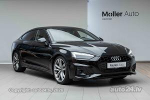 Black Audi A5 2023 in Tallinn, with an engine capacity of 2.00 L and mileage of 46 thousand km for 38300 €, photo 3 on AUTOMOTO.COM.LV