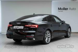 Black Audi A5 2023 in Tallinn, with an engine capacity of 2.00 L and mileage of 46 thousand km for 38300 €, photo 6 on AUTOMOTO.COM.LV