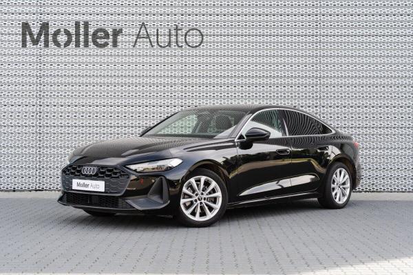 Melns Audi A5 2025 Mārupe, ar dzinēja tilpumu 2.00 L un nobraukumu 23 tūkst. km par 35550 €, foto  vietnē AUTOMOTO.COM.LV