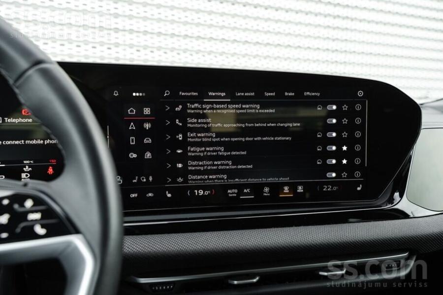 Melns Audi A5 2025 Rīga, ar dzinēja tilpumu 2.00 L un nobraukumu 23 tūkst. km par 34900 €, foto 20 vietnē AUTOMOTO.COM.LV