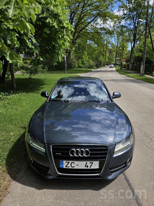 Zils Audi A5 2008 Rīga, ar dzinēja tilpumu 3.00 L un nobraukumu 289 tūkst. km par 6650 €, foto 1 vietnē AUTOMOTO.COM.LV