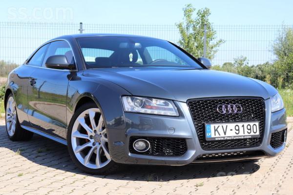 Blue Audi A5 2008 in Riga, with an engine capacity of 3.00 L and mileage of 268 thousand km for 6950 €, photo 1 on AUTOMOTO.COM.LV