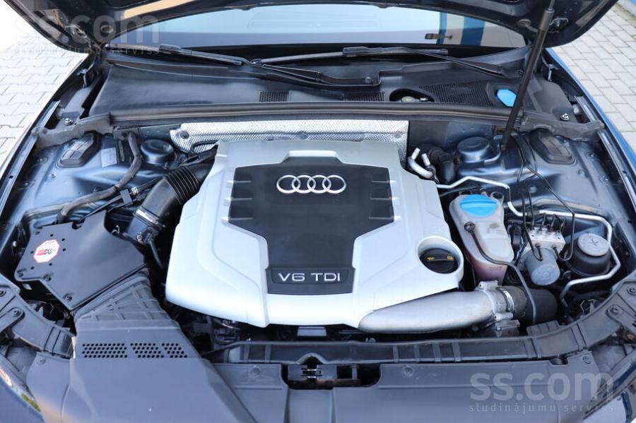 Blue Audi A5 2008 in Riga, with an engine capacity of 3.00 L and mileage of 268 thousand km for 6950 €, photo 14 on AUTOMOTO.COM.LV