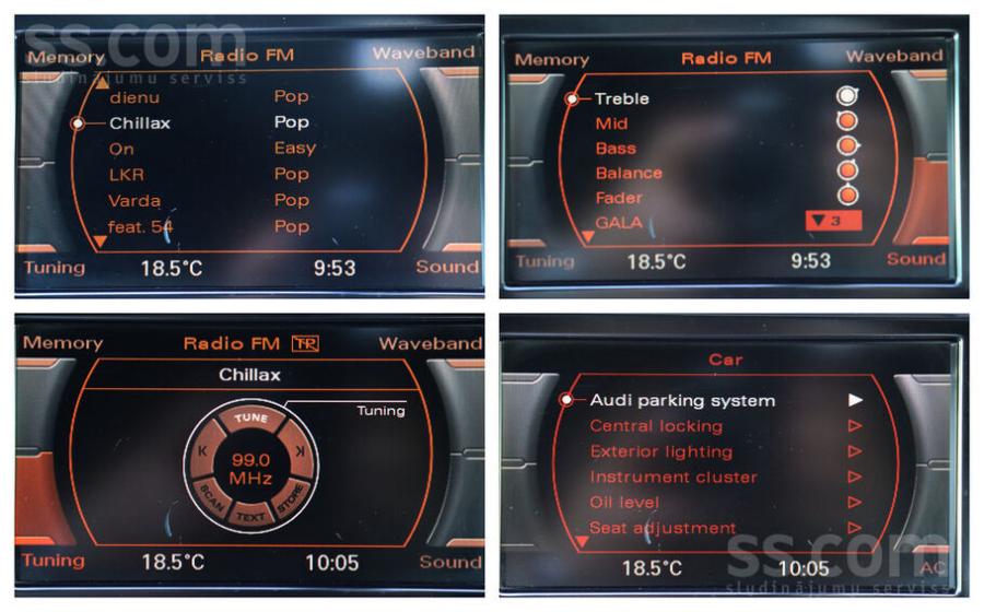 Blue Audi A5 2008 in Riga, with an engine capacity of 3.00 L and mileage of 268 thousand km for 6950 €, photo 32 on AUTOMOTO.COM.LV