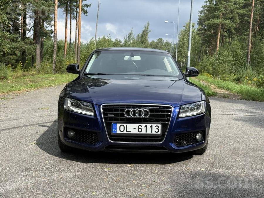 Blue Audi A5 2008 in Riga, with an engine capacity of 3.00 L and mileage of 0 thousand km for 6690 €, photo 4 on AUTOMOTO.COM.LV