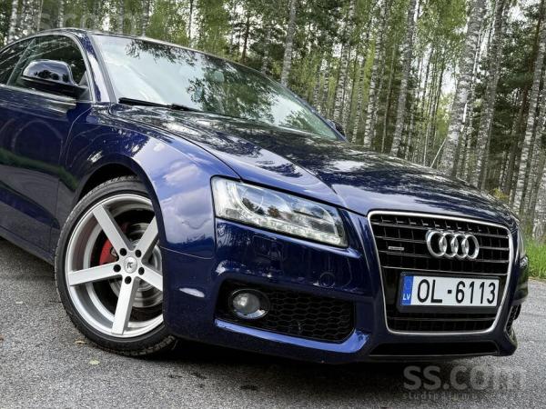 Blue Audi A5 2008 in Riga, with an engine capacity of 3.00 L and mileage of 0 thousand km for 6690 €, photo 6 on AUTOMOTO.COM.LV