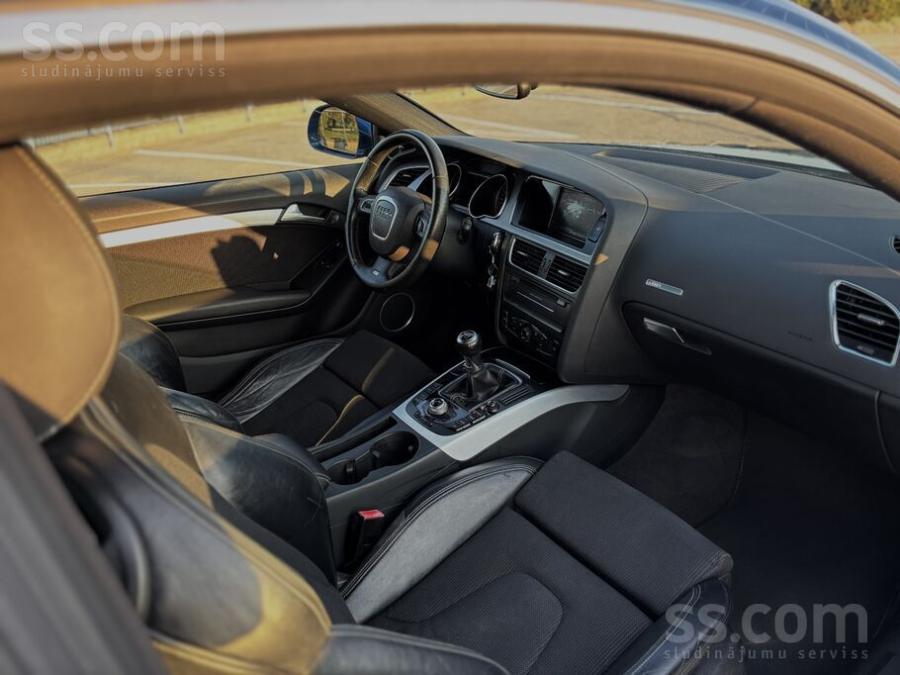 Blue Audi A5 2009 in Riga, with an engine capacity of 2.00 L and mileage of 211 thousand km for 8250 €, photo 8 on AUTOMOTO.COM.LV
