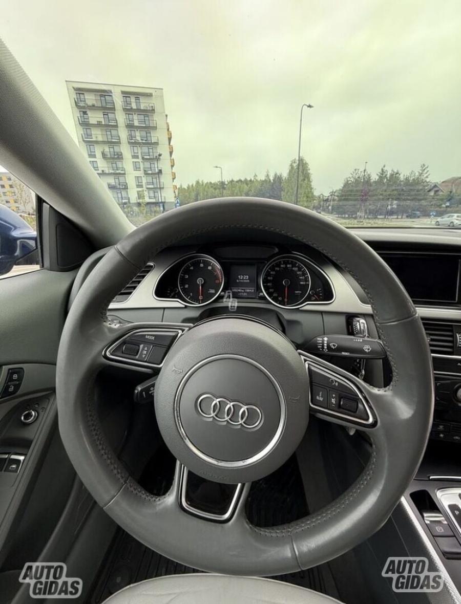 Blue Audi A5 2013 in Vilnius, with an engine capacity of 2.00 L and mileage of 199 thousand km for 9450 €, photo 8 on AUTOMOTO.COM.LV