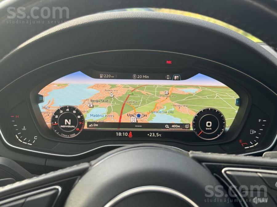 Blue Audi A5 2018 in Riga, with an engine capacity of 2.00 L and mileage of 143 thousand km for 19500 €, photo 10 on AUTOMOTO.COM.LV