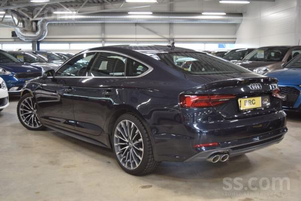 Blue Audi A5 2018 in Riga, with an engine capacity of 3.00 L and mileage of 108 thousand km for 24900 €, photo 3 on AUTOMOTO.COM.LV