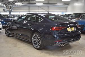 Blue Audi A5 2018 in Riga, with an engine capacity of 3.00 L and mileage of 108 thousand km for 24900 €, photo 3 on AUTOMOTO.COM.LV