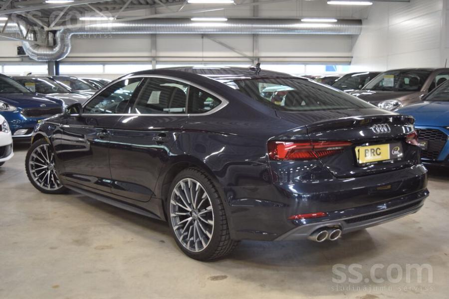Blue Audi A5 2018 in Riga, with an engine capacity of 3.00 L and mileage of 108 thousand km for 24900 €, photo 3 on AUTOMOTO.COM.LV