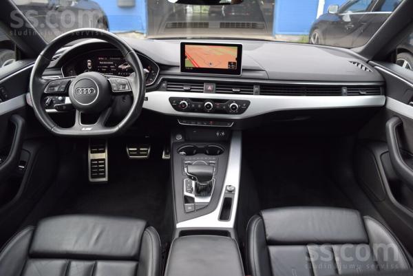 Blue Audi A5 2018 in Riga, with an engine capacity of 3.00 L and mileage of 108 thousand km for 24900 €, photo 5 on AUTOMOTO.COM.LV