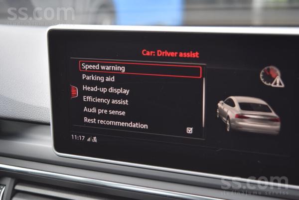 Blue Audi A5 2018 in Riga, with an engine capacity of 3.00 L and mileage of 108 thousand km for 24900 €, photo 10 on AUTOMOTO.COM.LV