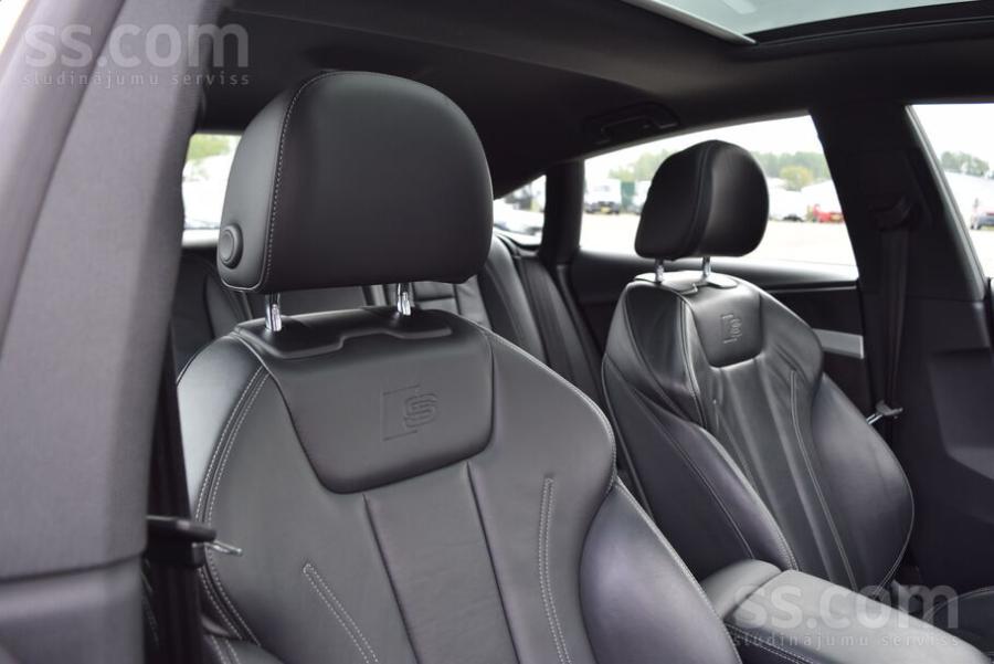 Blue Audi A5 2018 in Riga, with an engine capacity of 3.00 L and mileage of 108 thousand km for 24900 €, photo 18 on AUTOMOTO.COM.LV