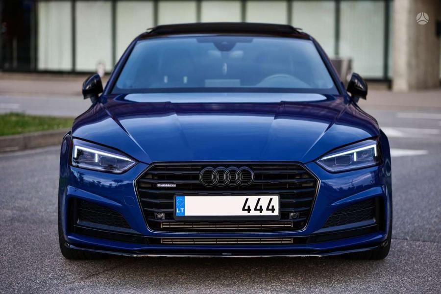 Blue Audi A5 2020 in Klaipeda, with an engine capacity of 1.98 L and mileage of 47 thousand km for 22500 €, photo 5 on AUTOMOTO.COM.LV