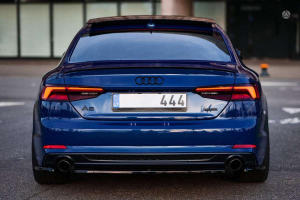 Blue Audi A5 2020 in Klaipeda, with an engine capacity of 1.98 L and mileage of 47 thousand km for 22500 €, photo 5 on AUTOMOTO.COM.LV