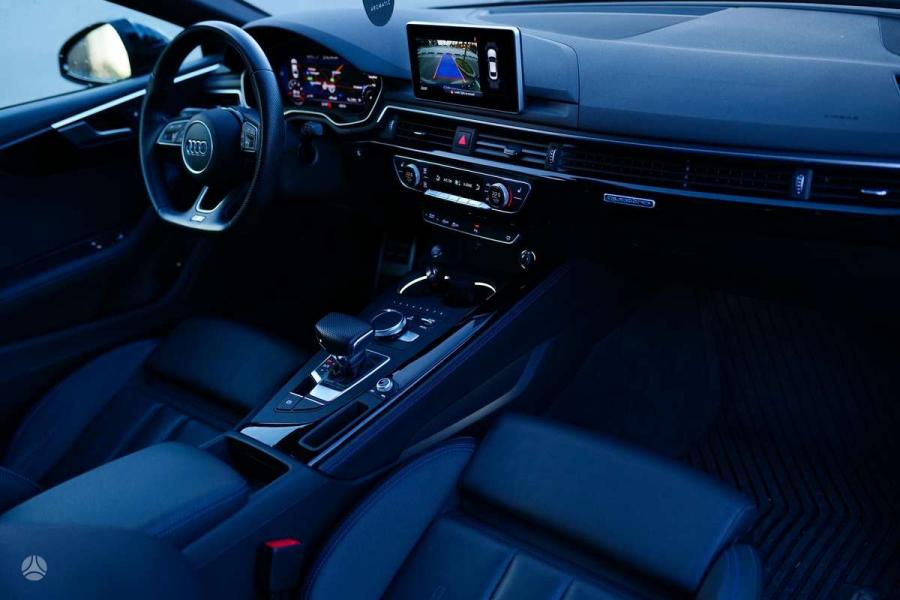 Blue Audi A5 2020 in Klaipeda, with an engine capacity of 1.98 L and mileage of 47 thousand km for 22500 €, photo 18 on AUTOMOTO.COM.LV