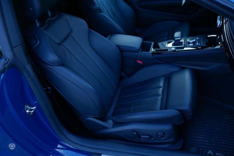 Blue Audi A5 2020 in Klaipeda, with an engine capacity of 1.98 L and mileage of 47 thousand km for 22500 €, photo 19 on AUTOMOTO.COM.LV