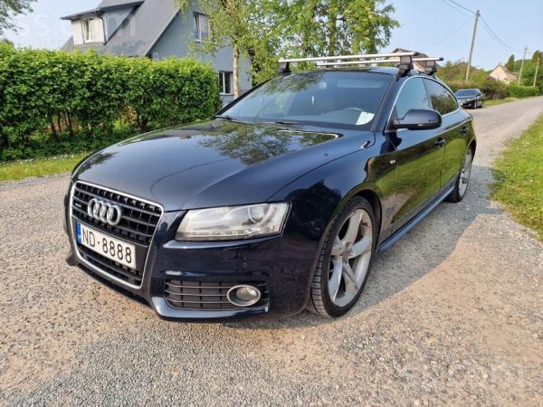 Blue Audi A5 2009 in Riga, with an engine capacity of 3.00 L and mileage of 279 thousand km for 25000 €, photo 2 on AUTOMOTO.COM.LV