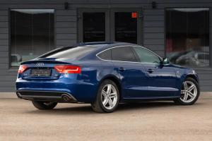 Blue Audi A5 2013 in Jelgava, with an engine capacity of 3.00 L and mileage of 240 thousand km for 15350 €, photo 5 on AUTOMOTO.COM.LV